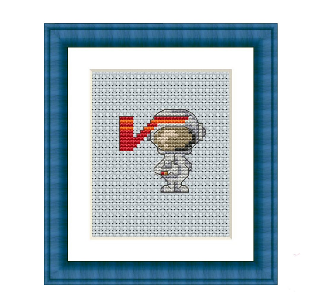 V Pattern PDF Letter Cross Stitch Letter Embroidery Star Cross Stitch ...