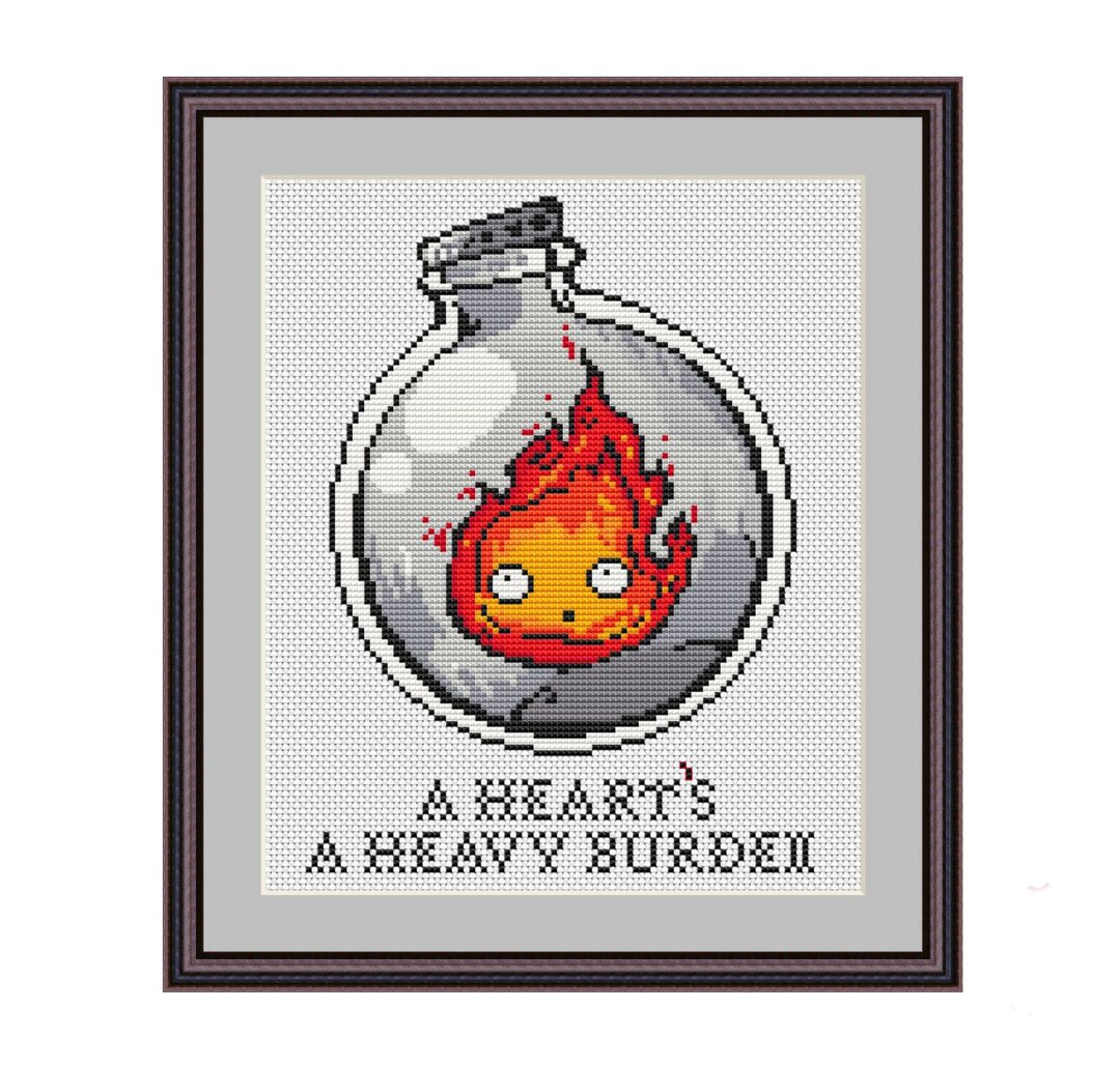 Calcifer Howl's Miyazaki Manga Anime Cross Manga Stitch Howl's Moving ...