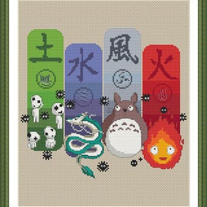 Manga Anime Cross Howl's Miyazaki Ghibli Fanart Anime Stitch Pattern ...