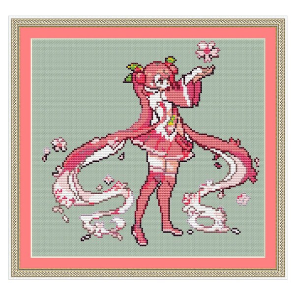 Anime Cross Stitch Kit - Etsy