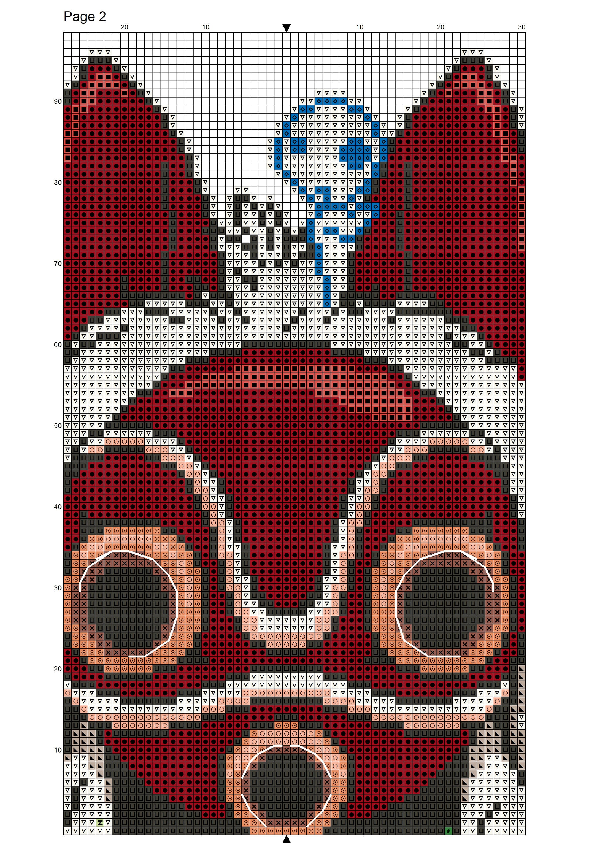 Princess Mononoke Cross Stitch Pattern Kodama Forest Guardian PDF Manga ...