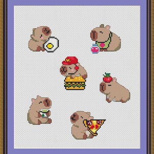 Capy Pdf Pattern Capy Birthday Capybara Embroidery Cute Capy Capybara ...