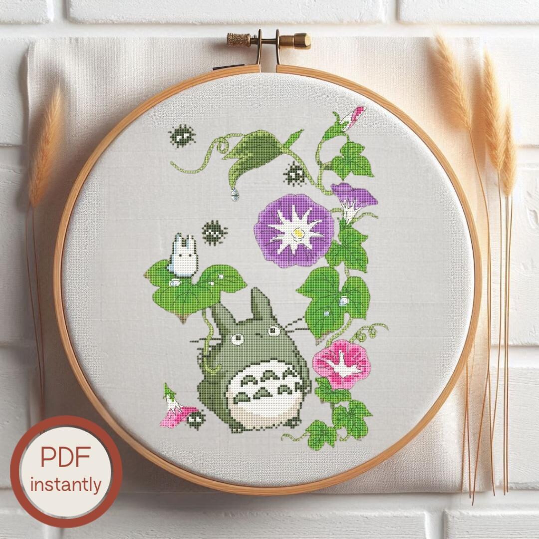 Pixel Character Anime Stitch Pattern Anime Girl Pattern Ghibli ...