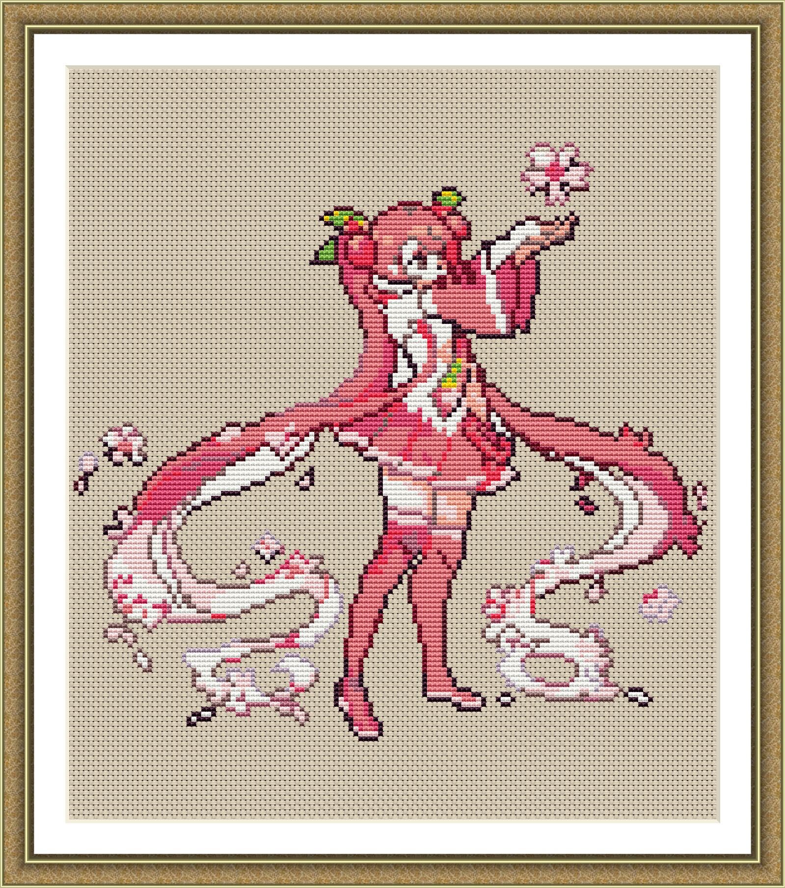 Sakura Miku Cross Stitch Anime Hatsune Pattern Anime Girl Pattern Anime ...
