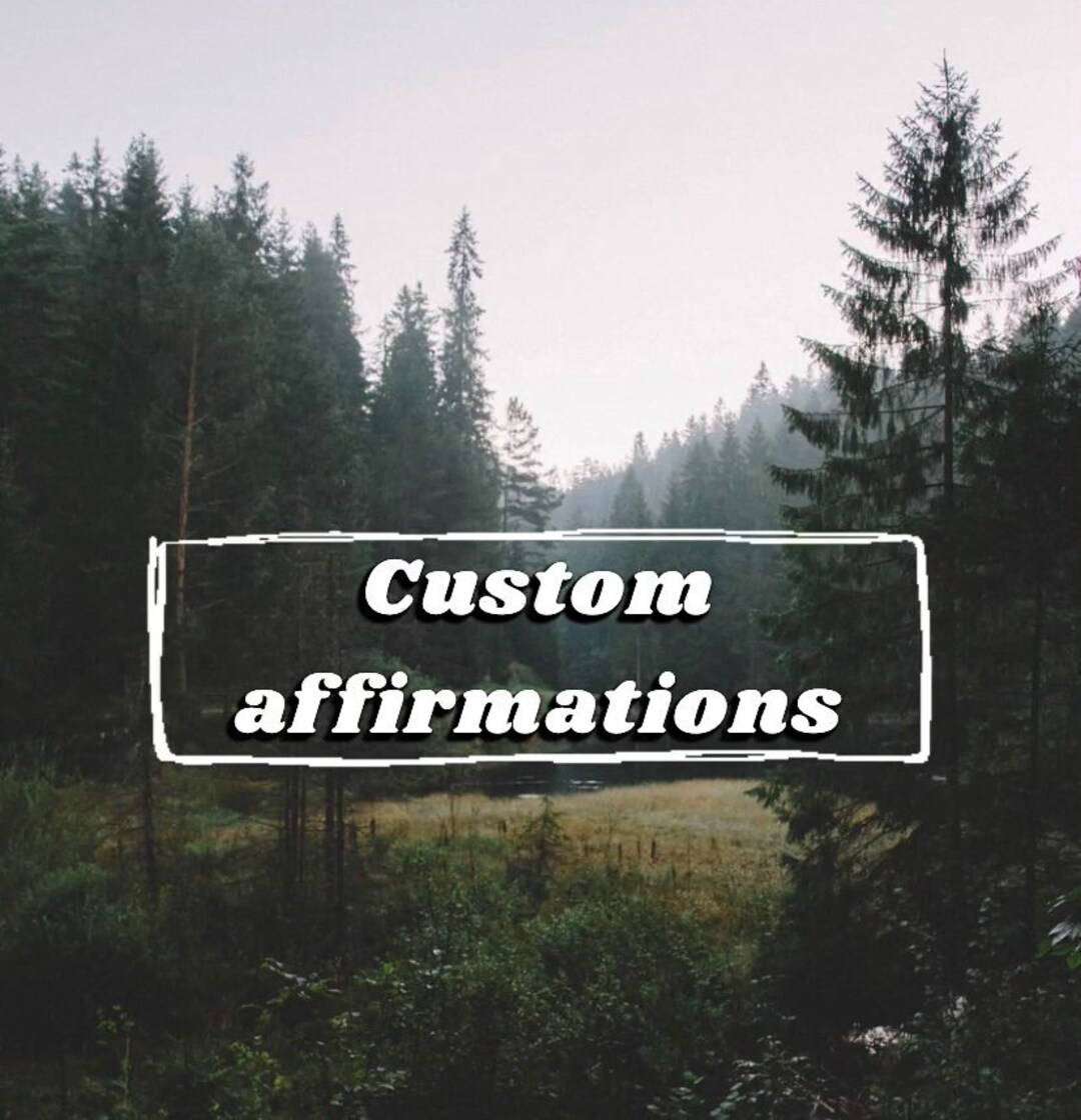 CUSTOM Affirmations/mediation Guide - Etsy