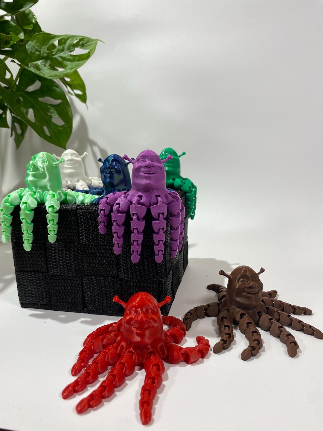 Shrektopus 3D Printed Articulated Fidget Toy, Funny Shrek-inspired ...