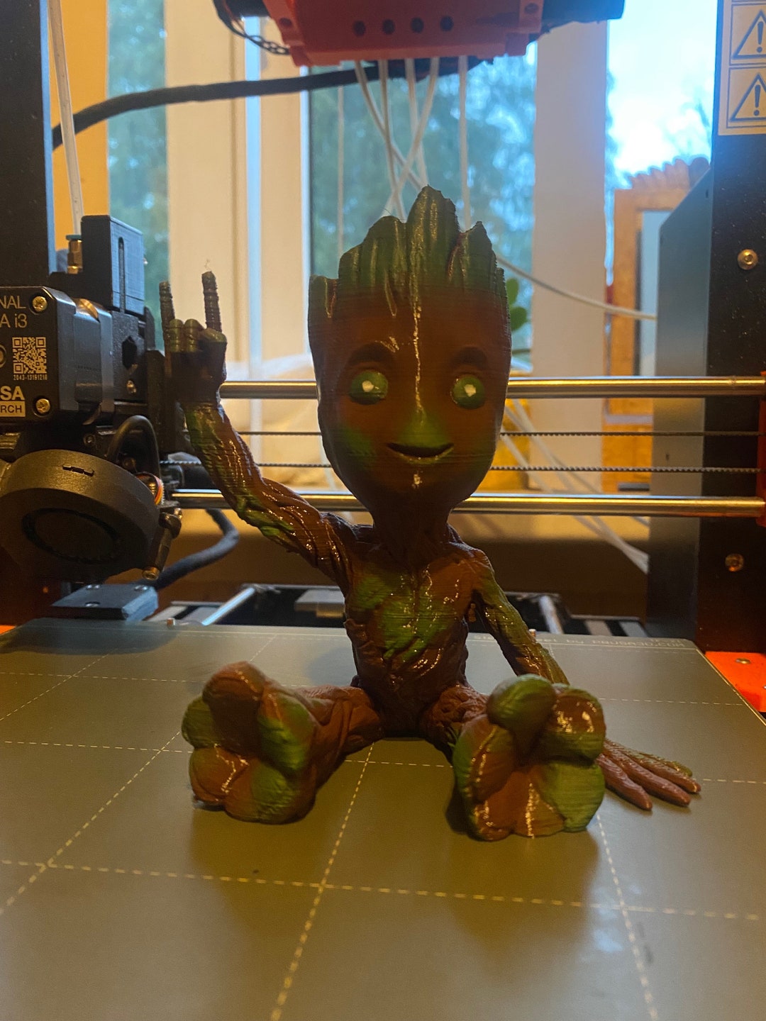 Guardians of the Galaxy Inspired Groot Rockstar Bust 3D Printed ...