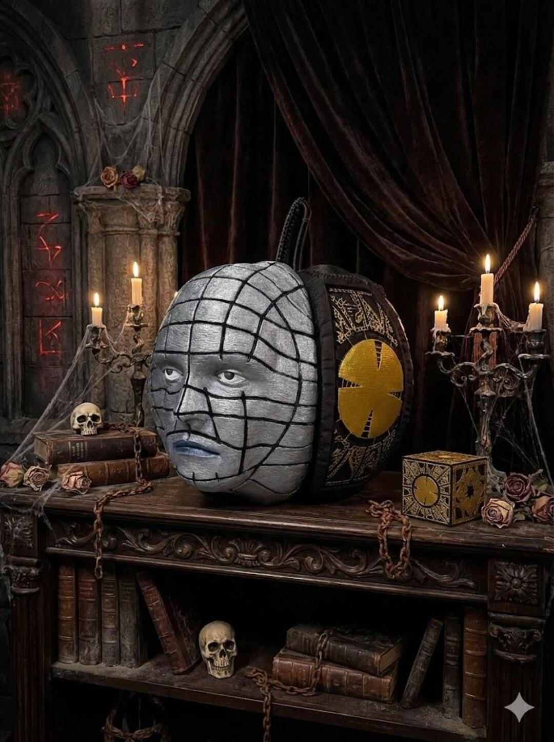 Pinhead Pumpkin Jack-o'-lantern – Hellraiser Inspired 3D Printed Horror ...