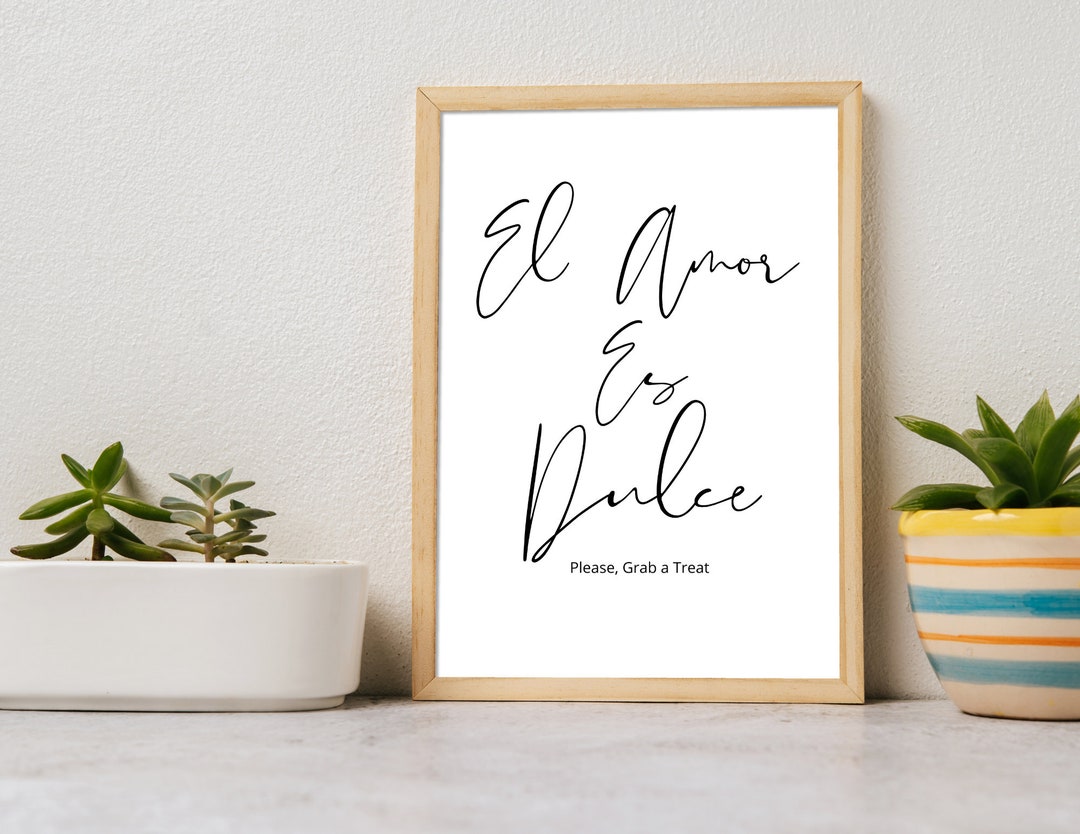 Spanglish Treat/dessert Table Sign - Etsy