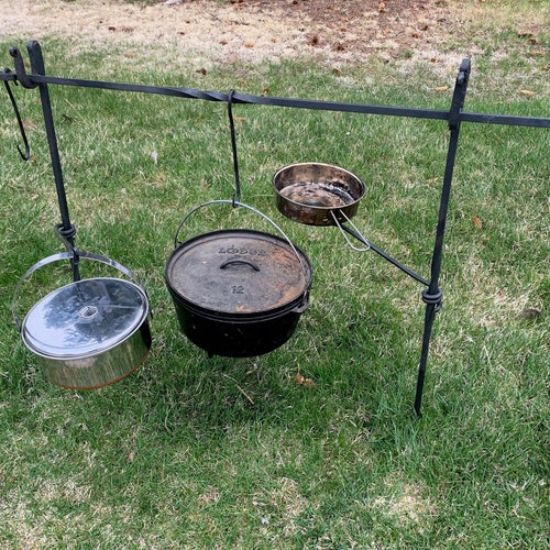 HAND FORGED Campfire Squirrel Cooker Fire Irons - Etsy