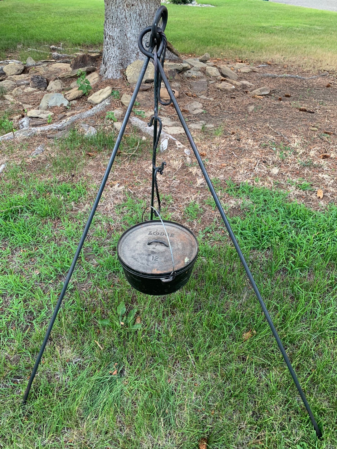 Campfire Tripod/ Chicken Water Container Holder. - Etsy