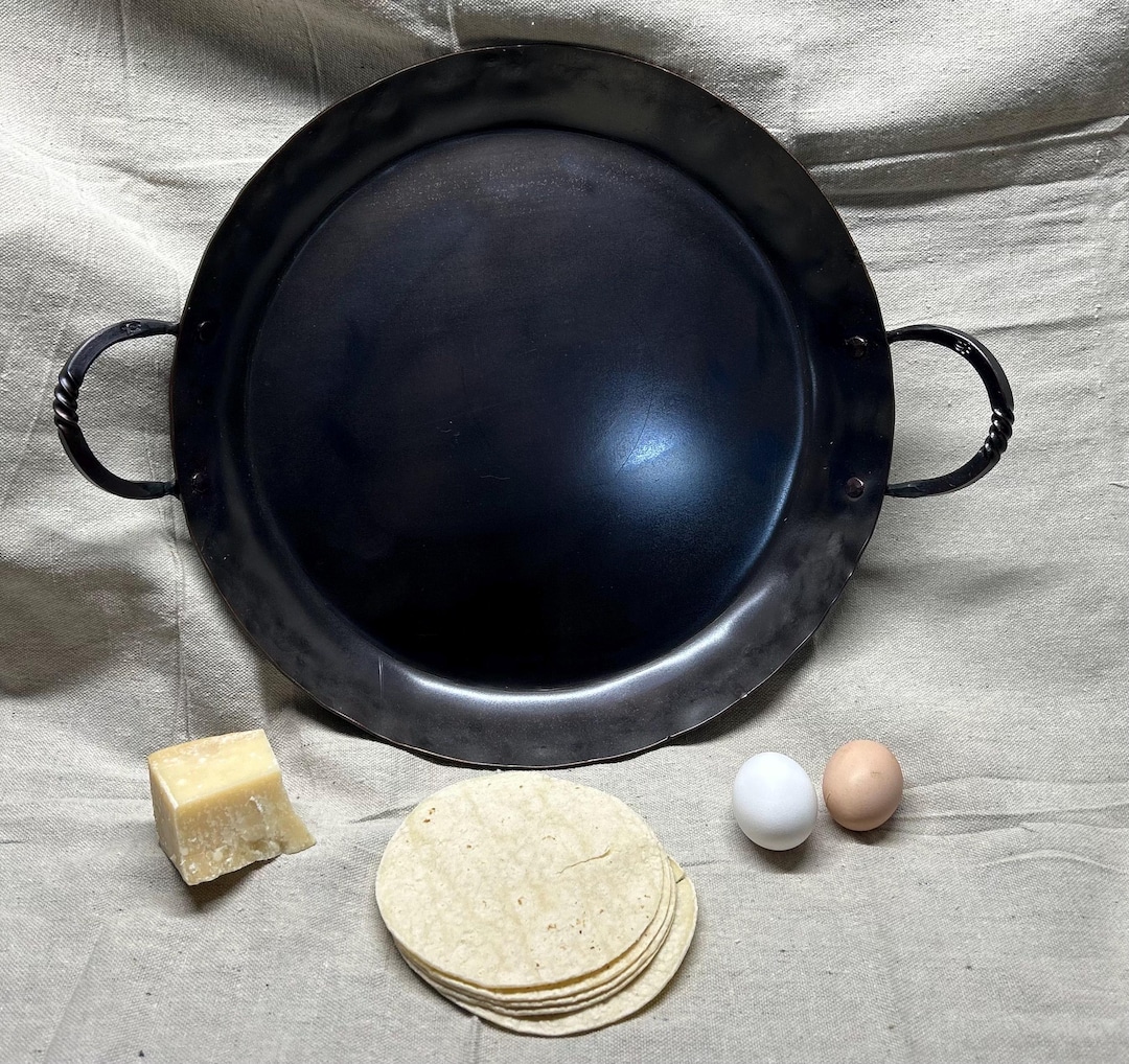 16" Paella Pan/ Roasting Pan, Blacksmith Made - Etsy