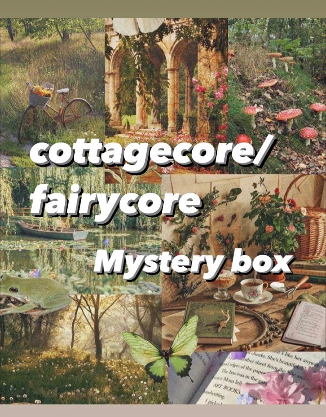 Cottagecore Fairycore Mystery Box Crowcore Mushroomcore - Etsy Ireland