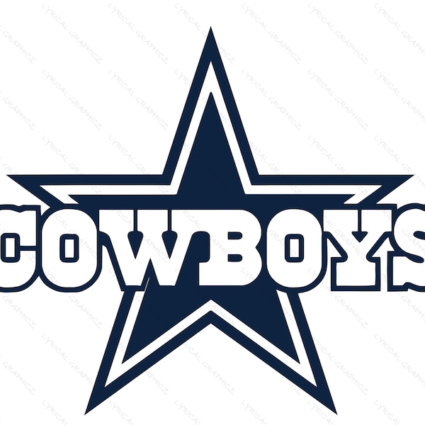 Dallas Cowboys Vinyl Star - Etsy