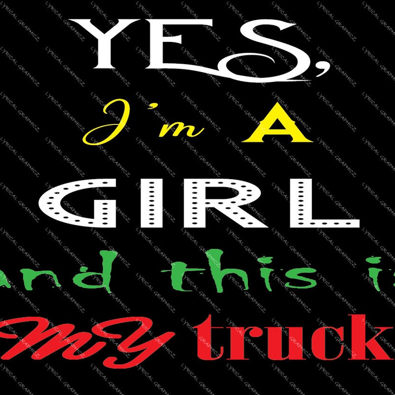 Girl Truck Decals - Etsy