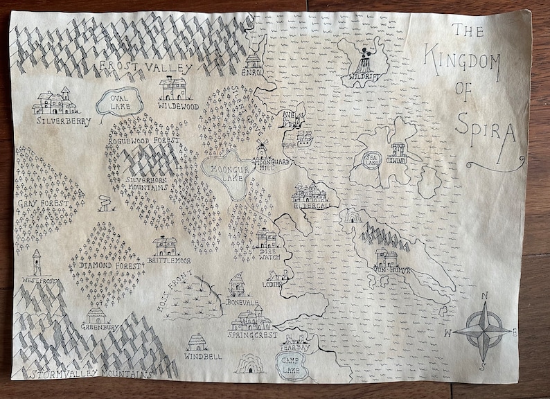 Dungeons and Dragons Custom Hand Drawn Campaign Map - Etsy