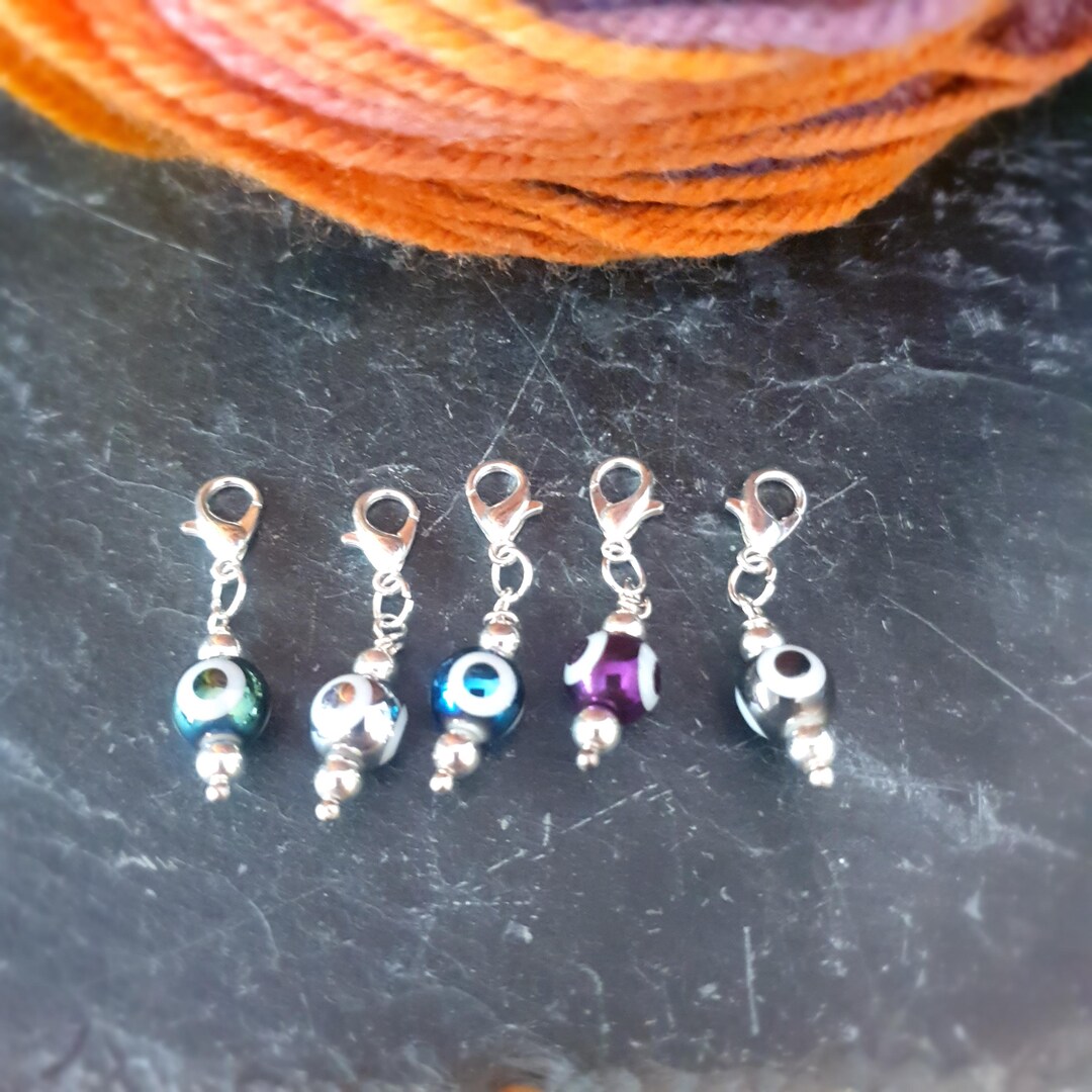 Glass Bead Stitch Markers for Crochet and Knitting. - Etsy