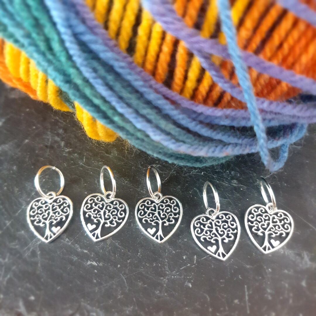Tree of Life Stitch Markers for Crochet and Knitting. - Etsy