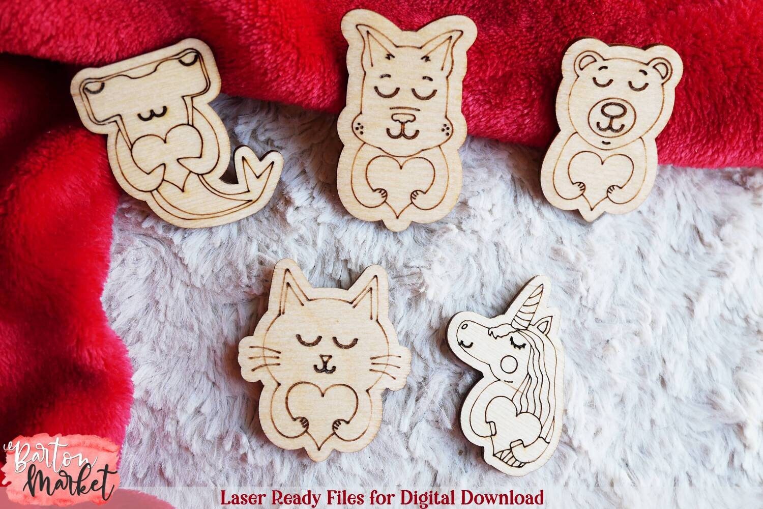 Pocket Hugs Hand-drawn Bundle for Laser Cutting DIGITAL DOWNLOAD - Etsy