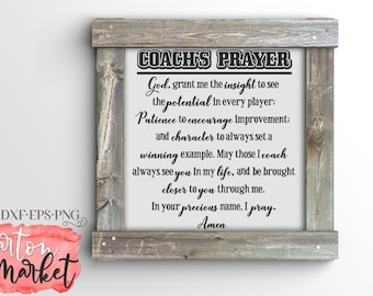 Football Coach's Prayer Digital Print, Downloadable Prayer for ...