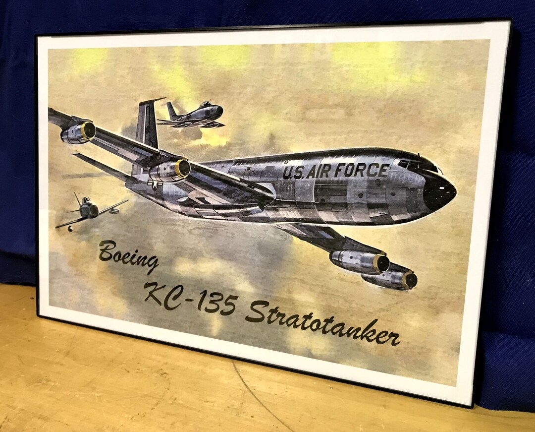 Framed Vintage Style KC-135 Strato-tanker Print - Etsy