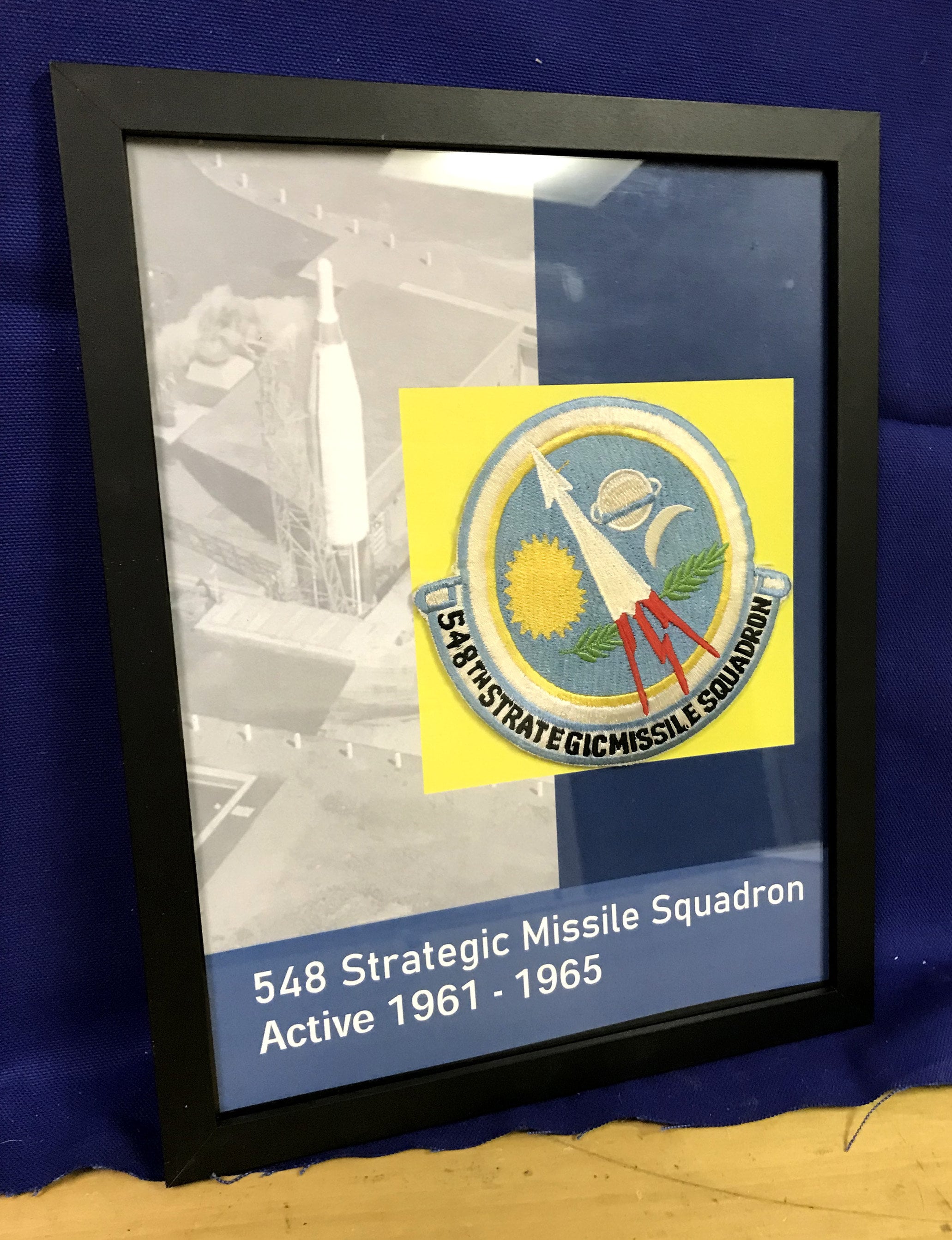 Framed 1960s Cold War 548th Strategic Missile Squadron ICBM Patch ...