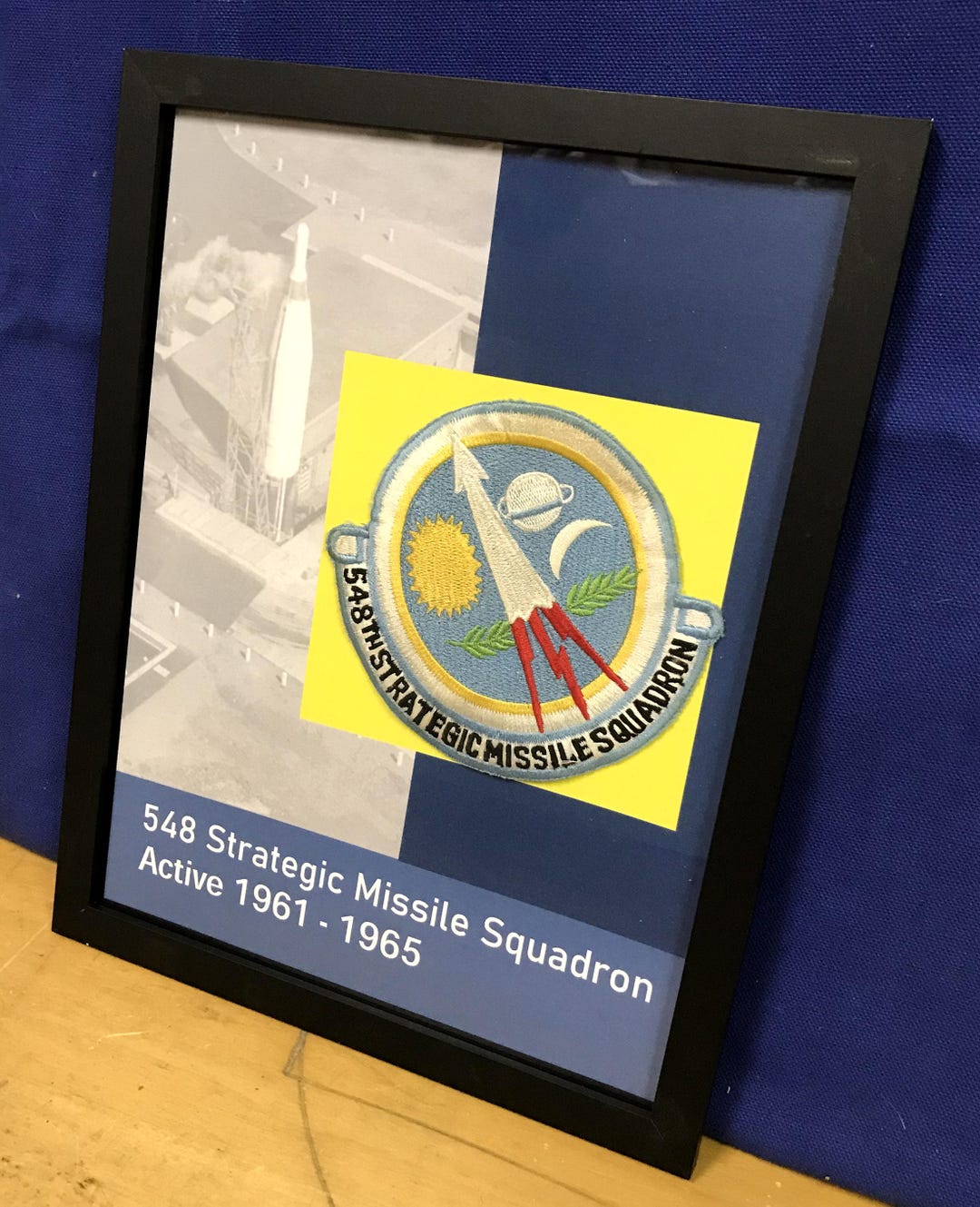 Framed 1960s Cold War 548th Strategic Missile Squadron ICBM Patch ...