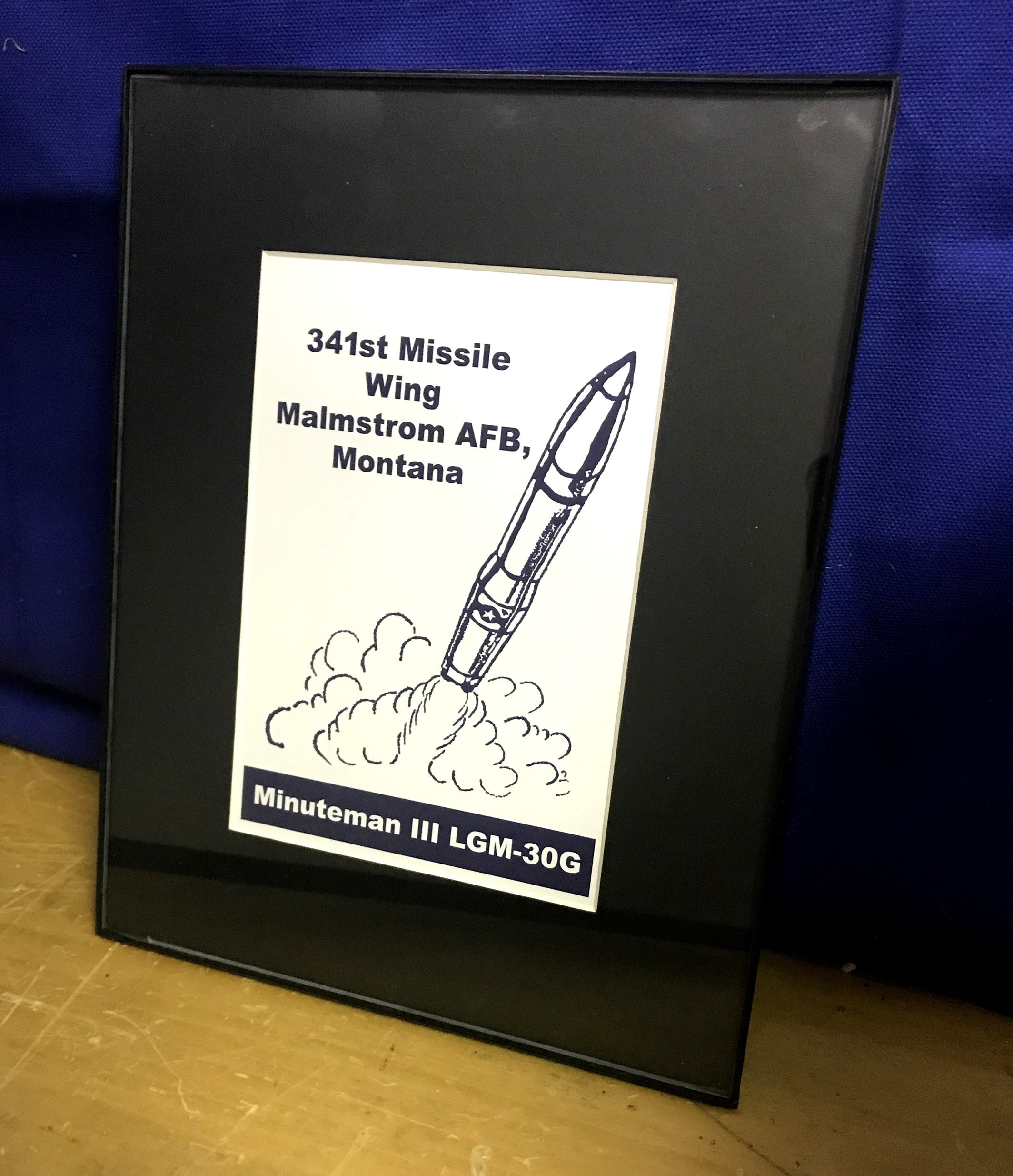 Framed Minuteman Missile Print, Malmstrom AFB, Montana - Etsy