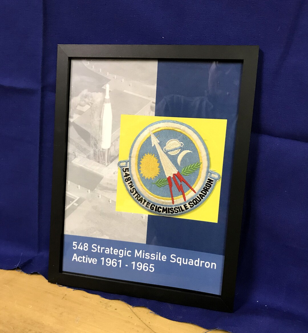 Framed 1960s Cold War 548th Strategic Missile Squadron ICBM Patch ...