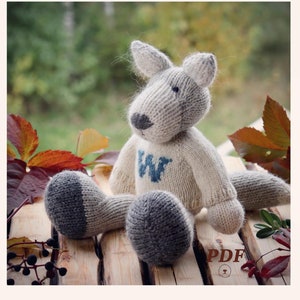 Knitting Pattern for Gray Wolf With Two Cute Sweaters. - Etsy