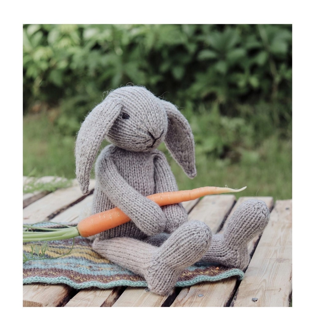 3 Little Bunny Knitting Patterns. Set Bunny Family Pattern. - Etsy