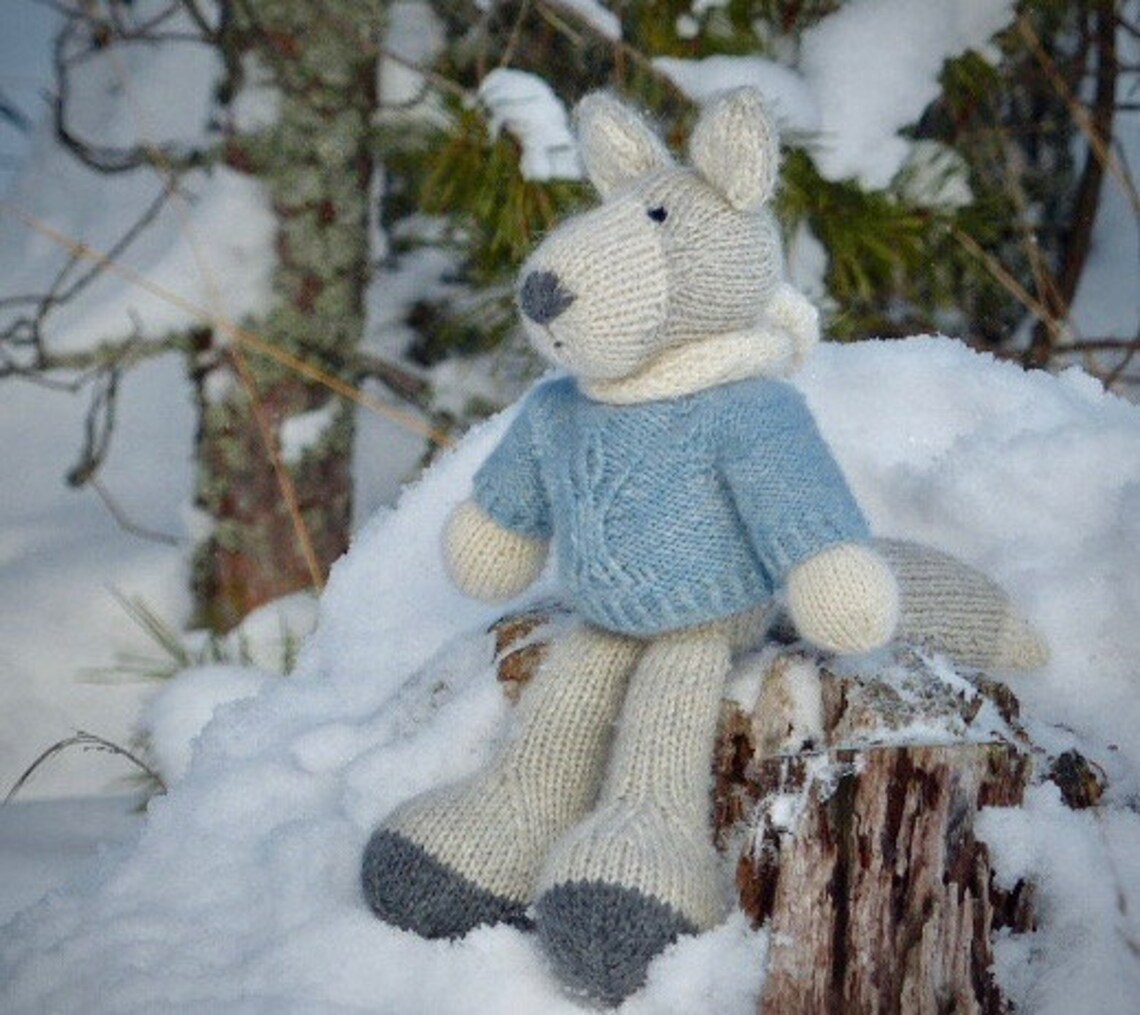 Knitting Pattern for Gray Wolf With Two Cute Sweaters. - Etsy