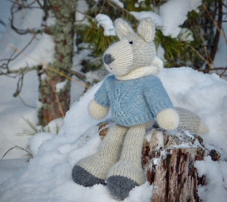 Knitting Pattern for Gray Wolf With Two Cute Sweaters. - Etsy