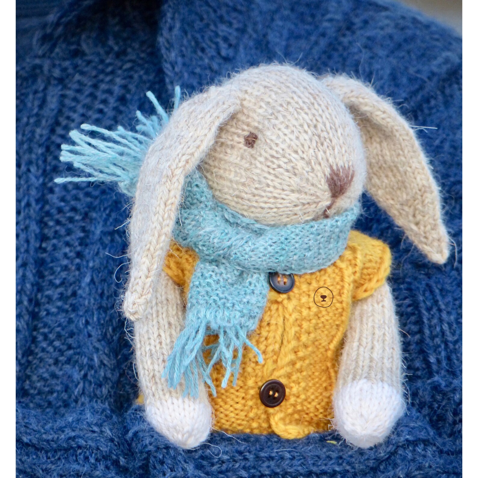 2 Little Bunny Knitting Pattern Knitted Animal Patterns - Etsy
