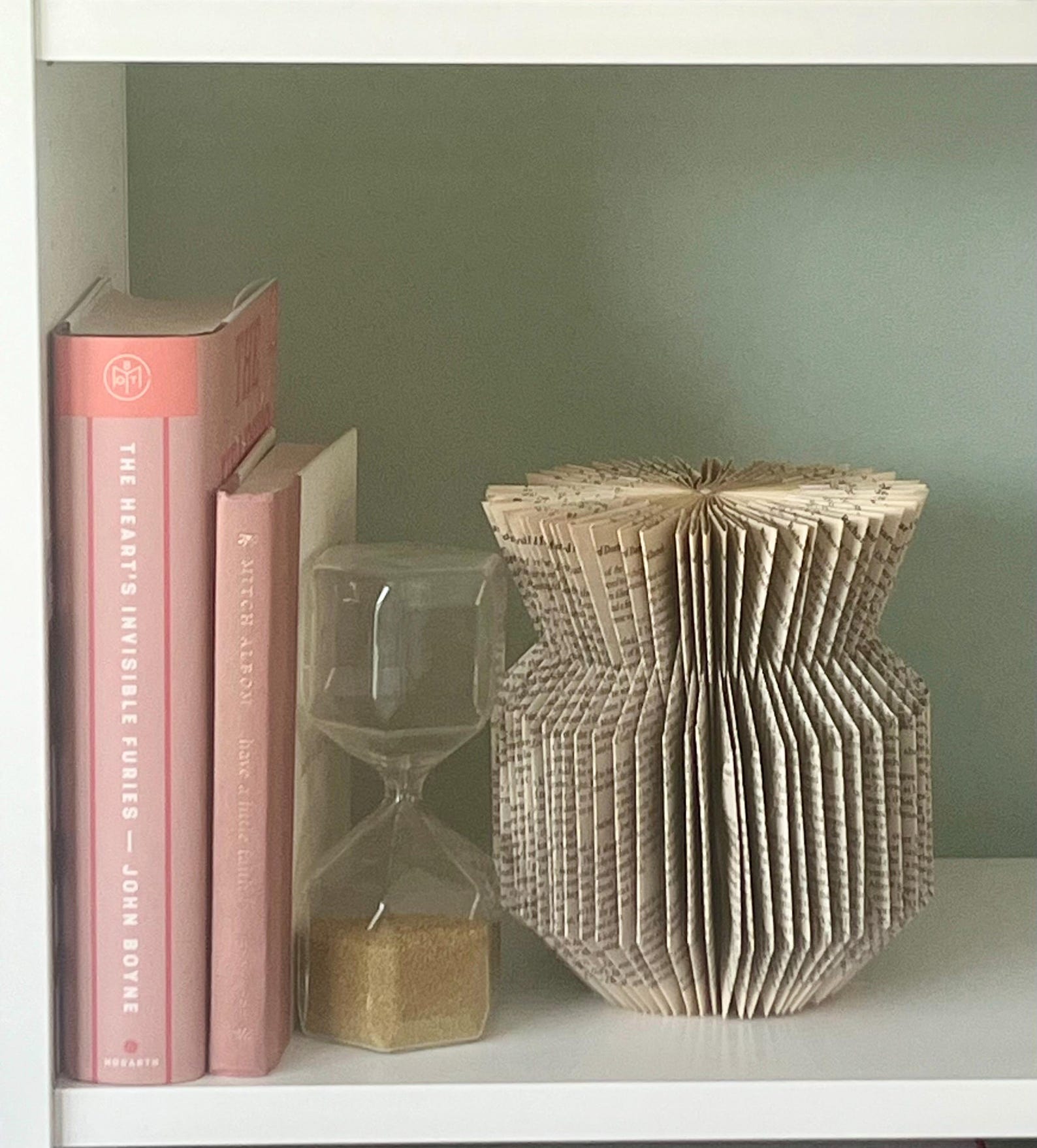 Book Page Vase/upcycled Book Art/bookshelf Art/ 3D Book Art / Book ...