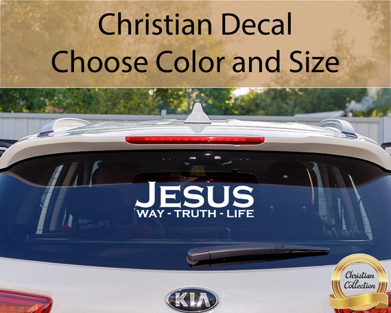 Jesus Way Truth Life Decal Choose Size and Color - Etsy