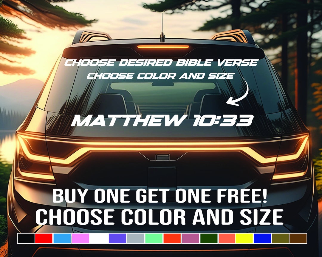 Custom Bible Verse Decal Customize Bible Verse Decal Scripture Decal ...