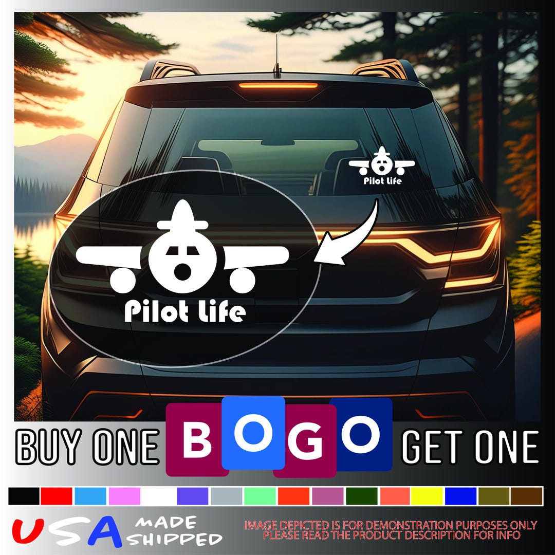 Pilot Life Decal | Pilot Life | Gift for Pilot | Airplane Pilot ...
