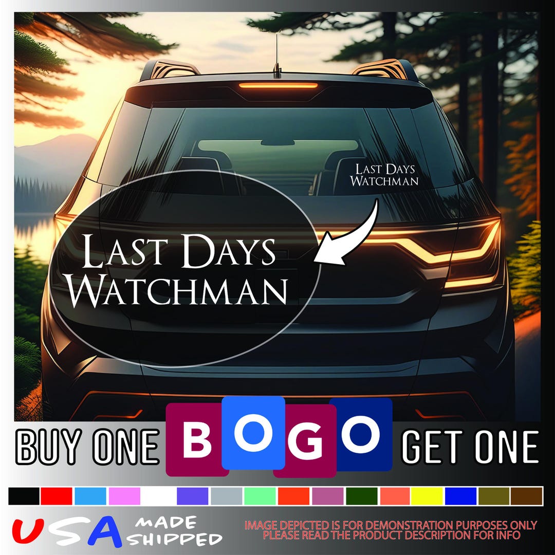 Last Days Watchman Decal: Christian Gift - Etsy