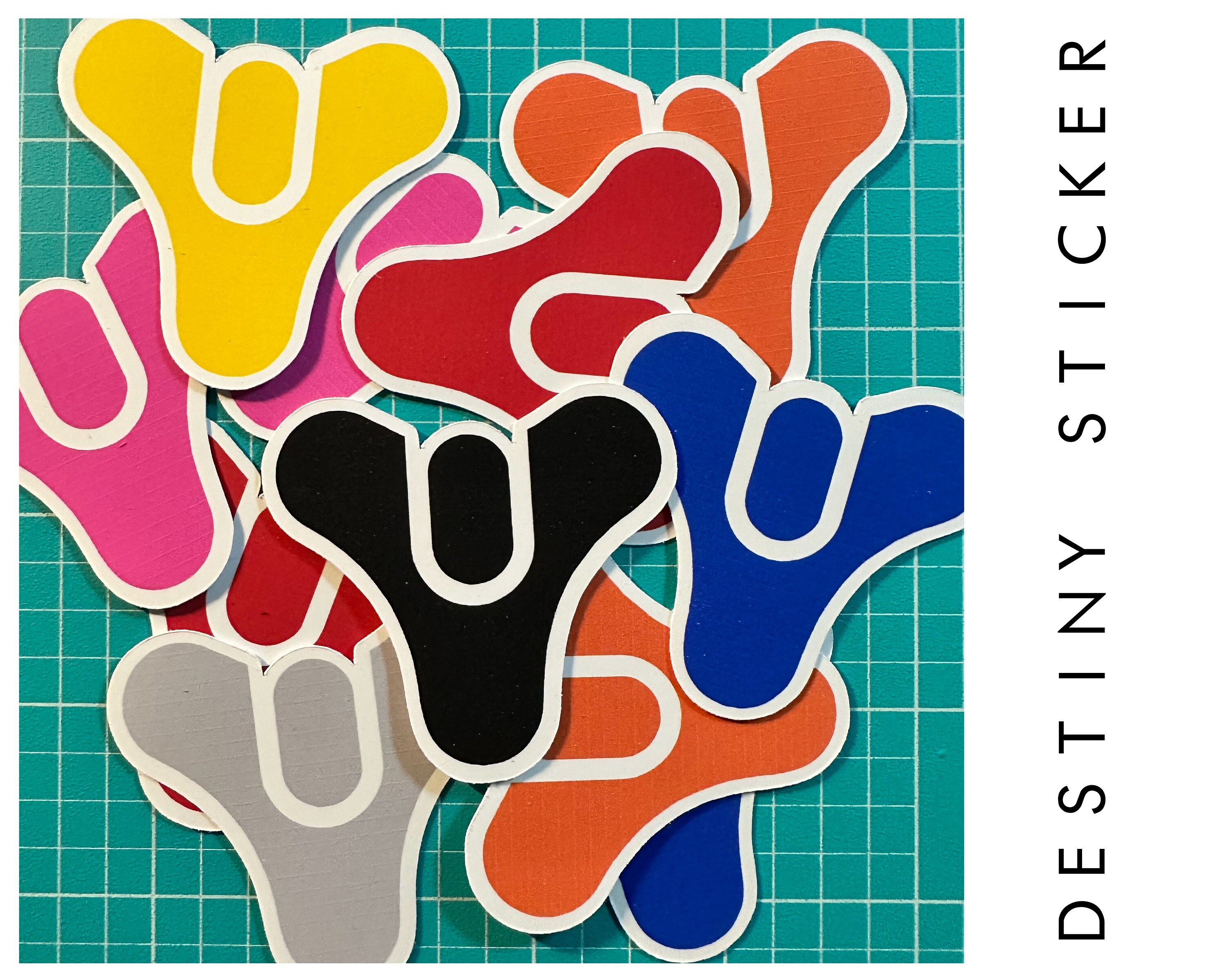 Destiny Logo Sticker Destiny Logo Destiny Tricorn - Etsy