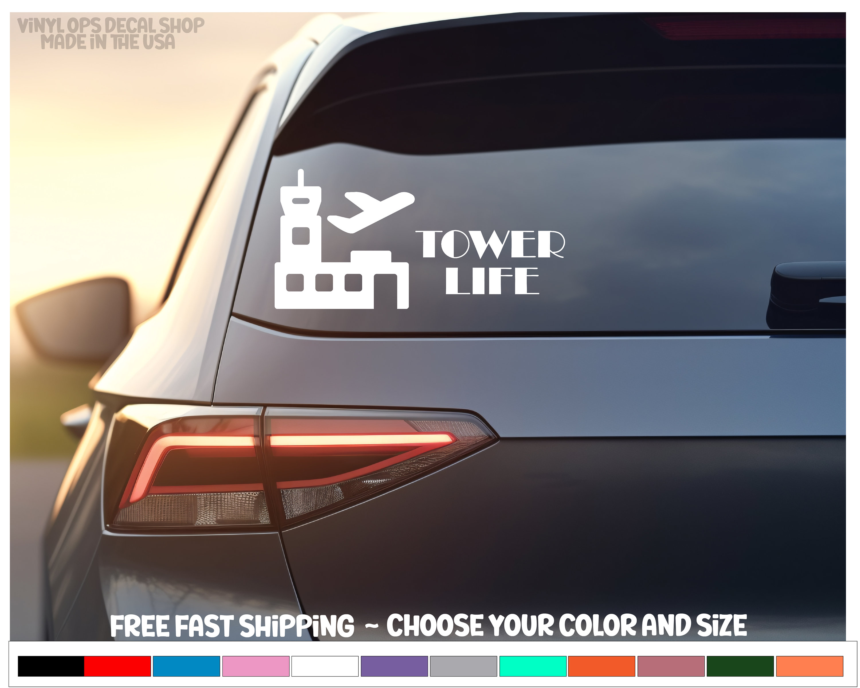 Tower Life Decal for ATC Air Traffic Control Decal Airport Decal Air ...