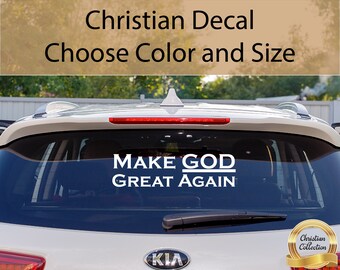 Make God Great Decal - Etsy