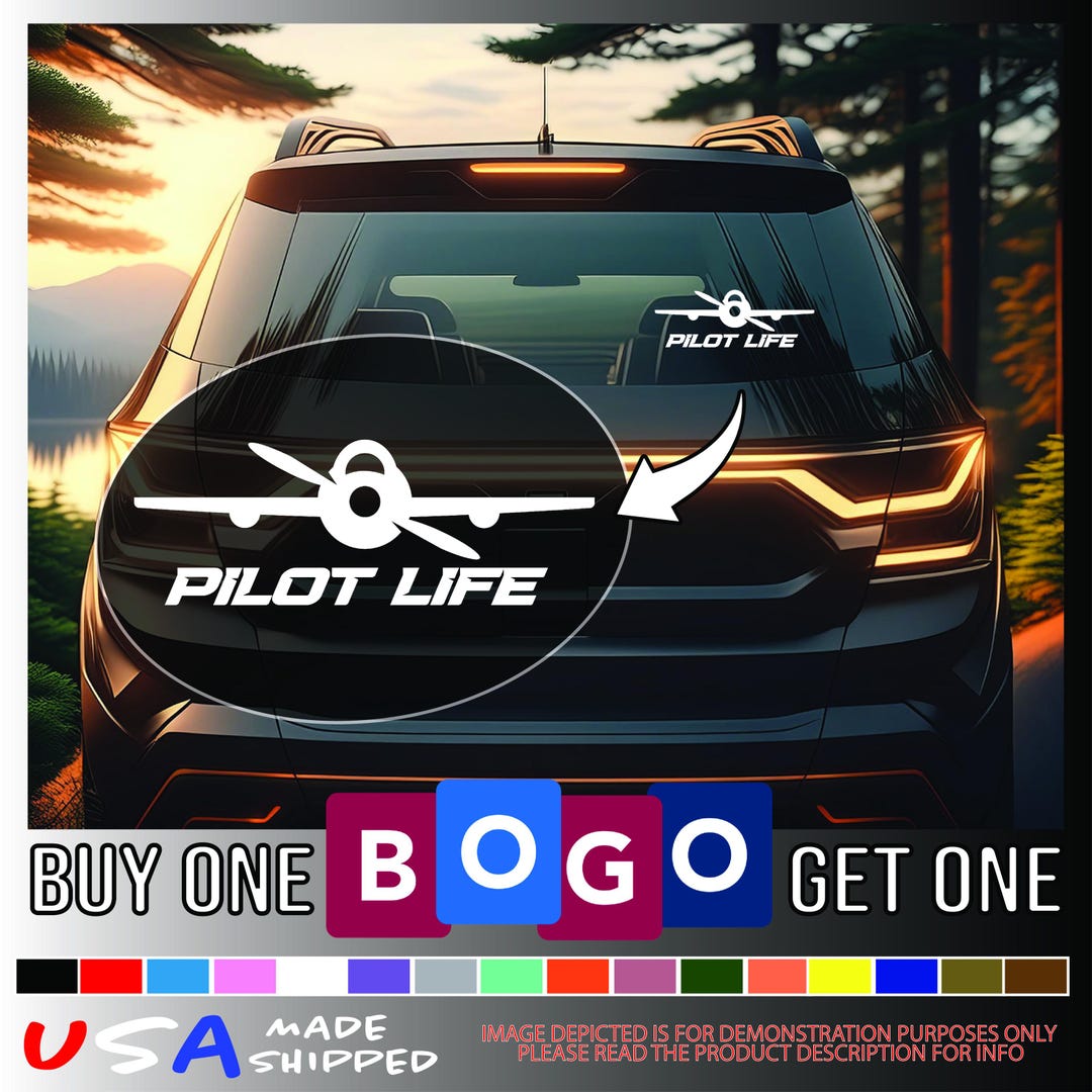 Pilot Life Decal | Pilot Decal | Airplane Enthusiasts | Airplane Decal ...