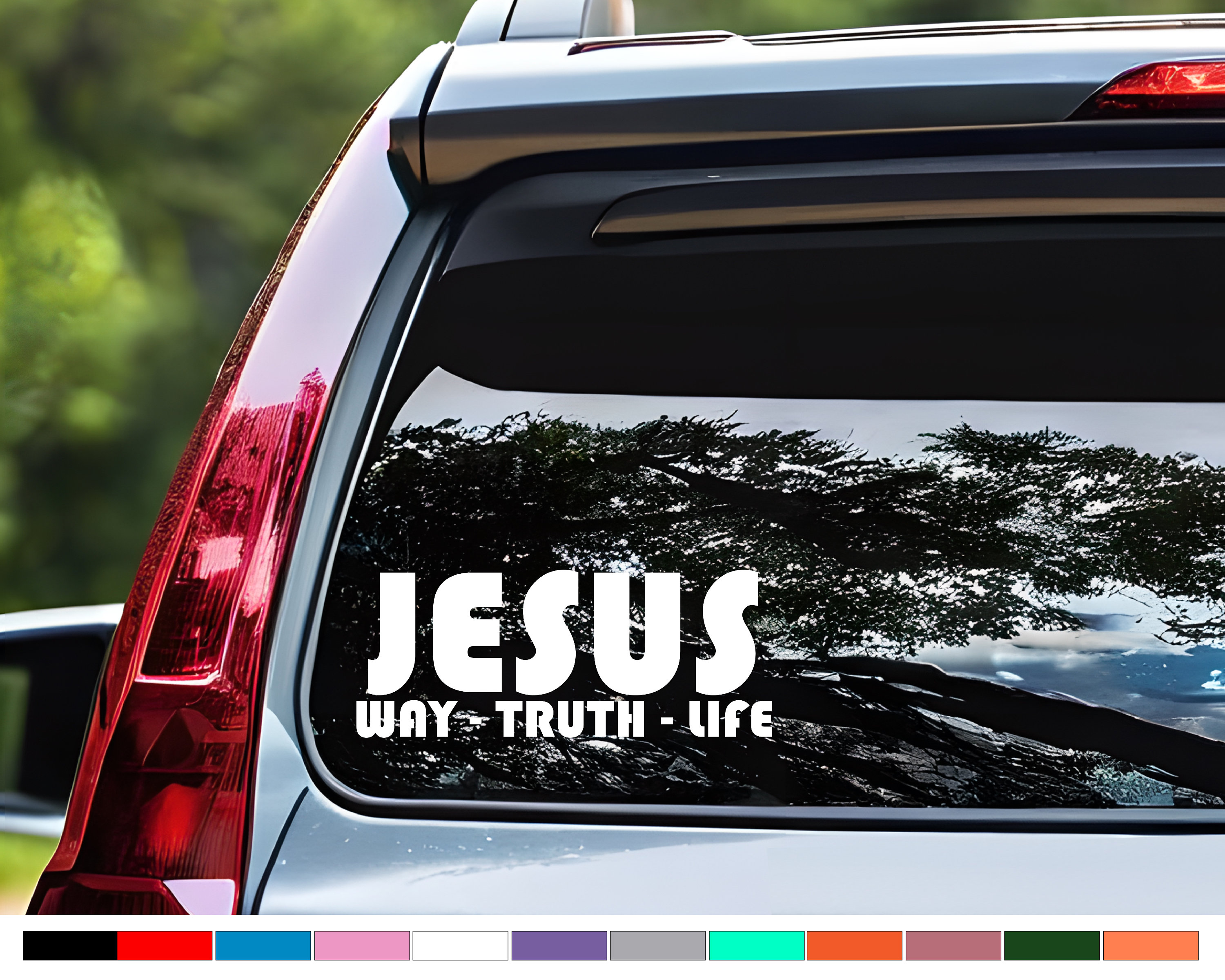 Jesus Way Truth Life Decal Christian Decal Christian Gift - Etsy