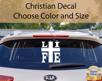 Christ Life Decal - Etsy