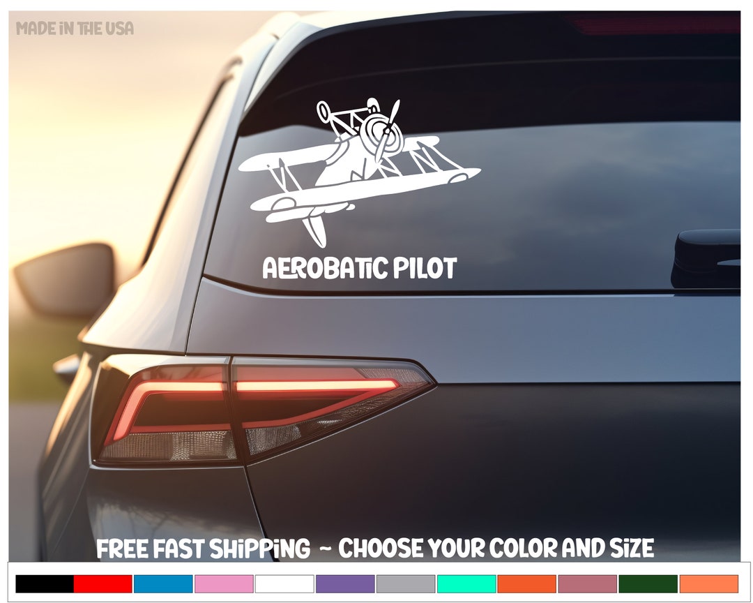 Aerobatic Pilot Decal Airplane Decal Airplane Pilot Decal Gift for ...