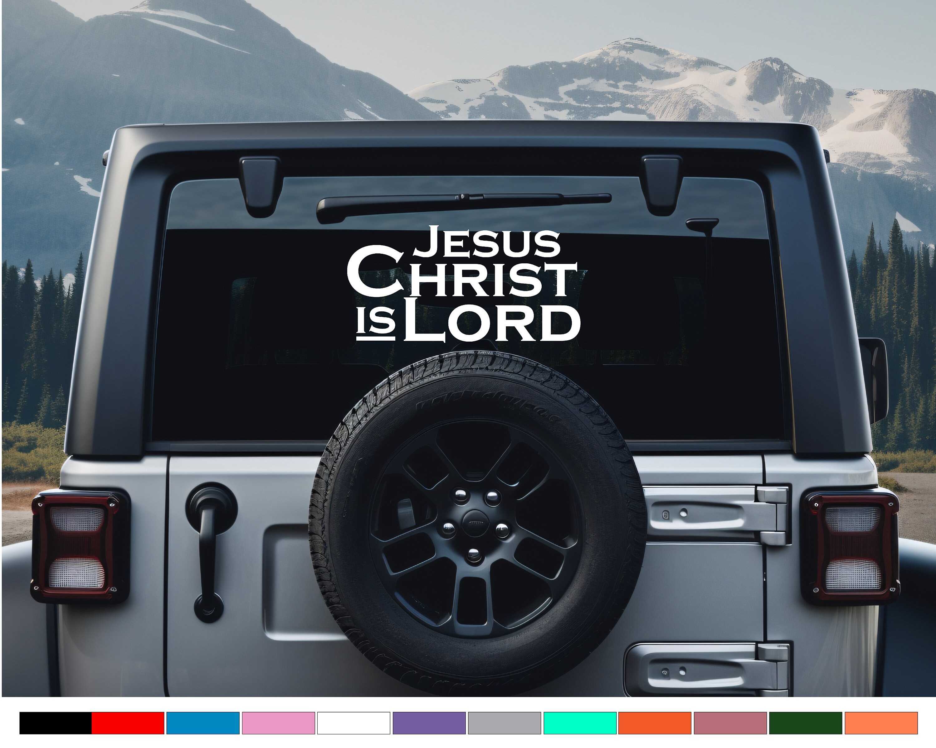Jesus Christ is Lord Christian Decal Christian Sticker Christian Gift ...