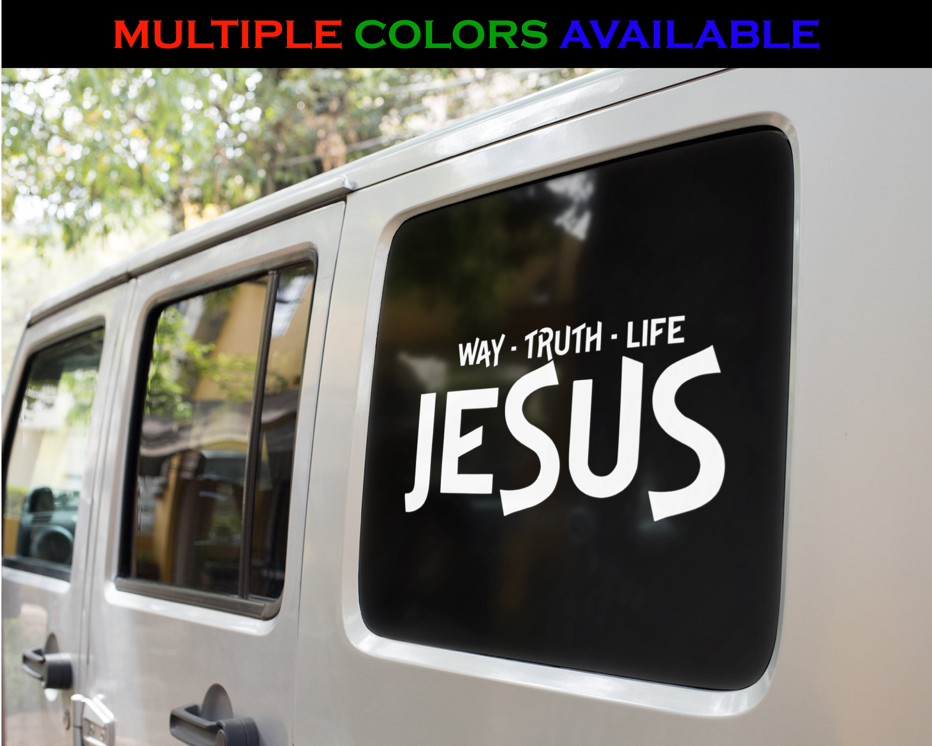 Christian Decal Way Truth Life Decal Christian Sticker - Etsy