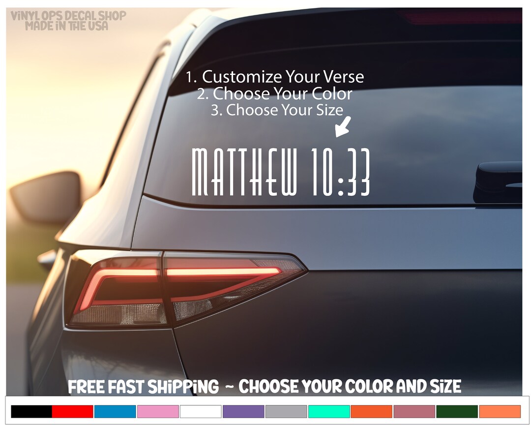 Custom Bible Verse Decal Customize Bible Verse Decal - Etsy