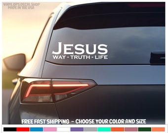 Jesus Loves You Christ Bumper Sticker Decal - Etsy